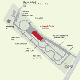 Adac Verkehrsbungsplatz Fahrsicherheitsplatz Berlin